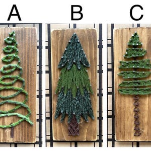 Christmas Tree String Art: Rustic Wood Mantel Decor, Christmas Gift ...