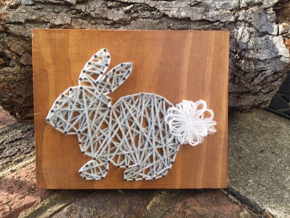 DIY Easter Bunny String Art. DIY Crafting by - Etsy