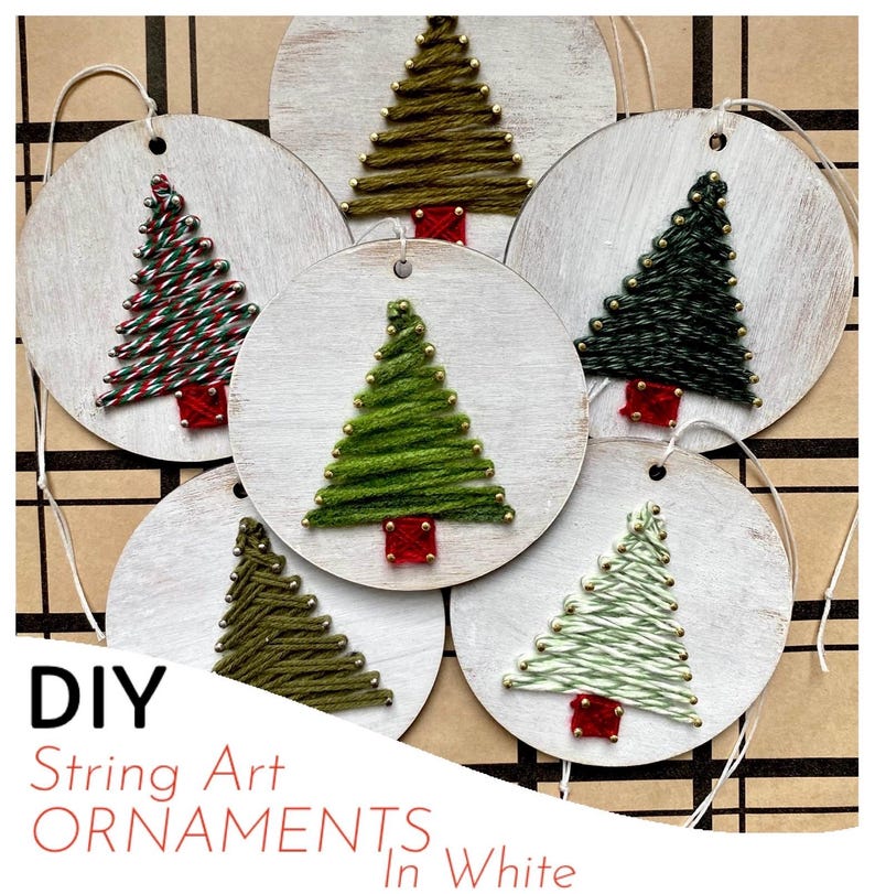 DIY Christmas Ornament String Art Kit: Made to Order Ornament Craft for ...