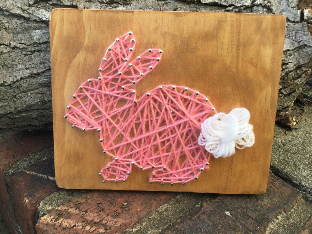 DIY Easter Bunny String Art. DIY Crafting by - Etsy