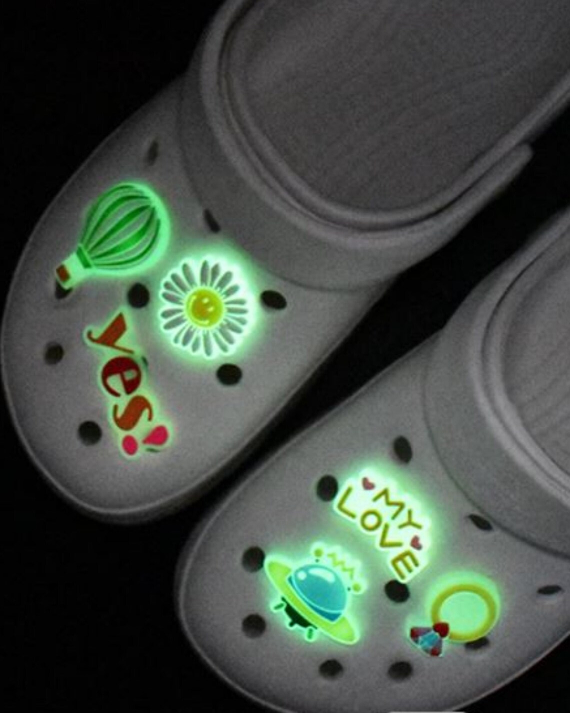 Lighting/ Glow in the Dark Charms for crocs/ Luminous Charms/ | Etsy