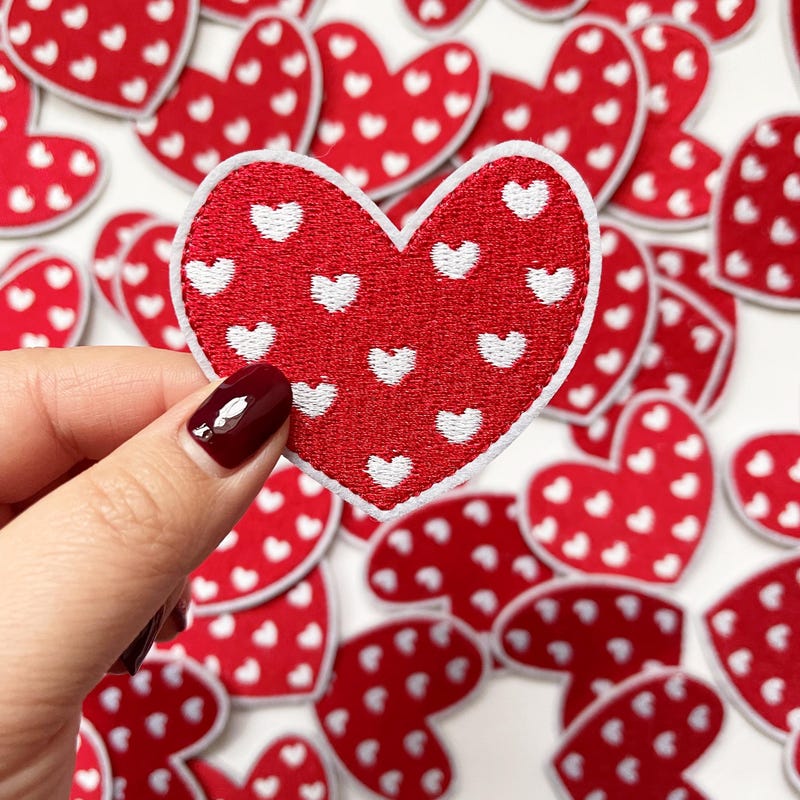 Heart Iron on Patch - Etsy