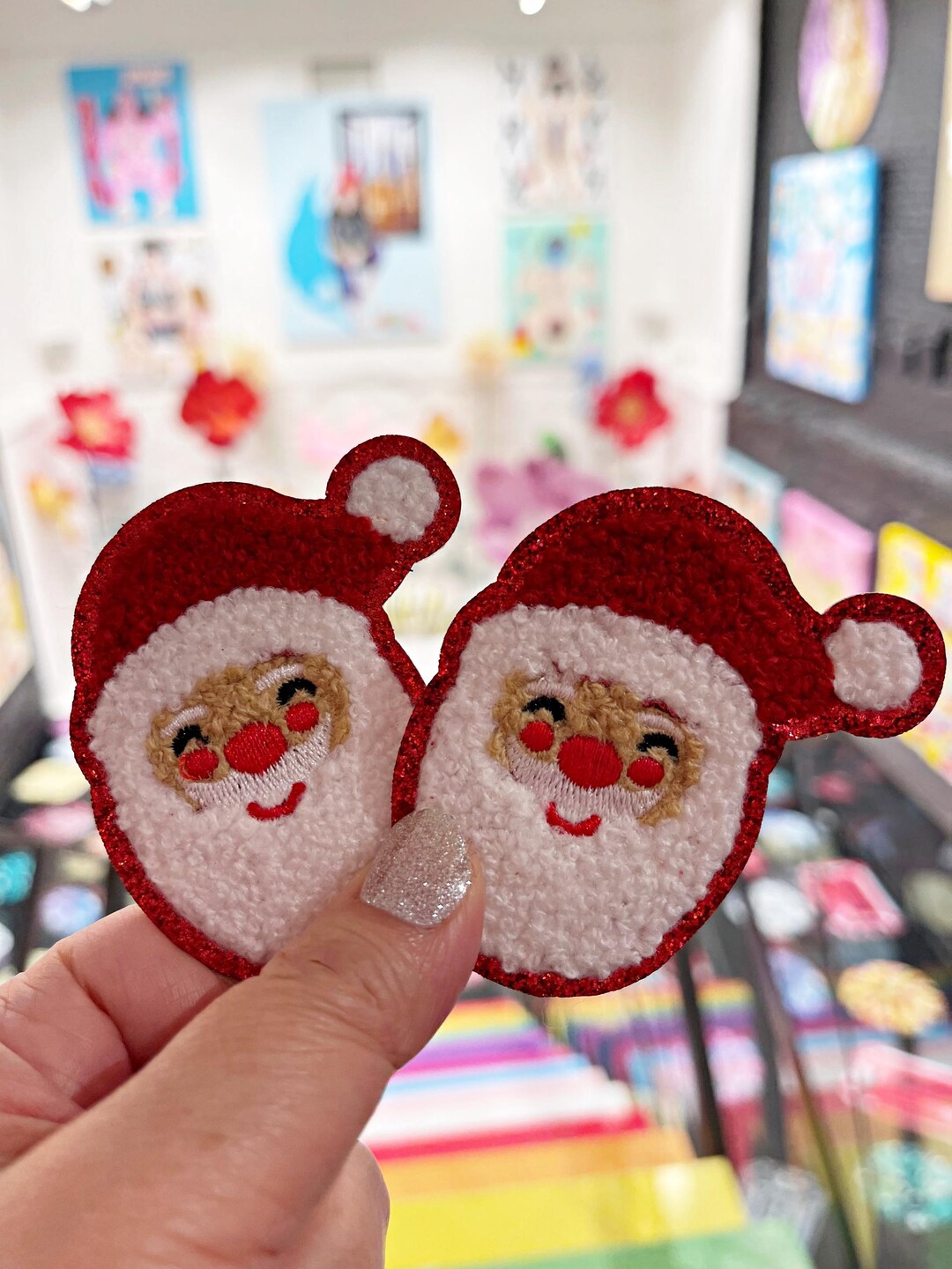 Santa Iron-on Patches: Christmas Holiday Applique - Etsy