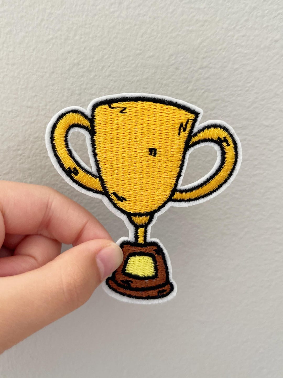 Trophy Iron-on Patch: Patches for Game Day, Applique for Winner - Etsy