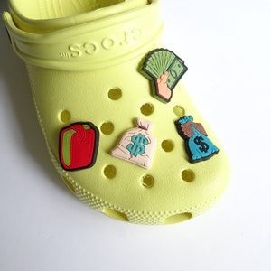 Flex Crocs Jibbitz/ Crocs Charms Cute/ Fun Crocs Charms/ Money Crocs ...