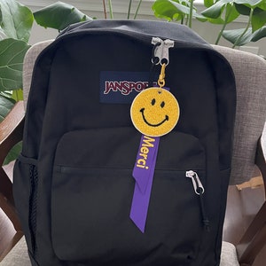 Bag Charms, Backpack Tags, Key Rings, Smiley Face, Personalized Key ...