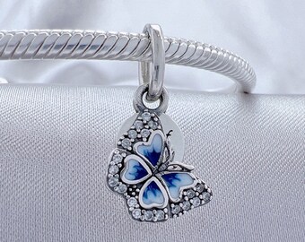 Blue Butterfly Charms - Etsy