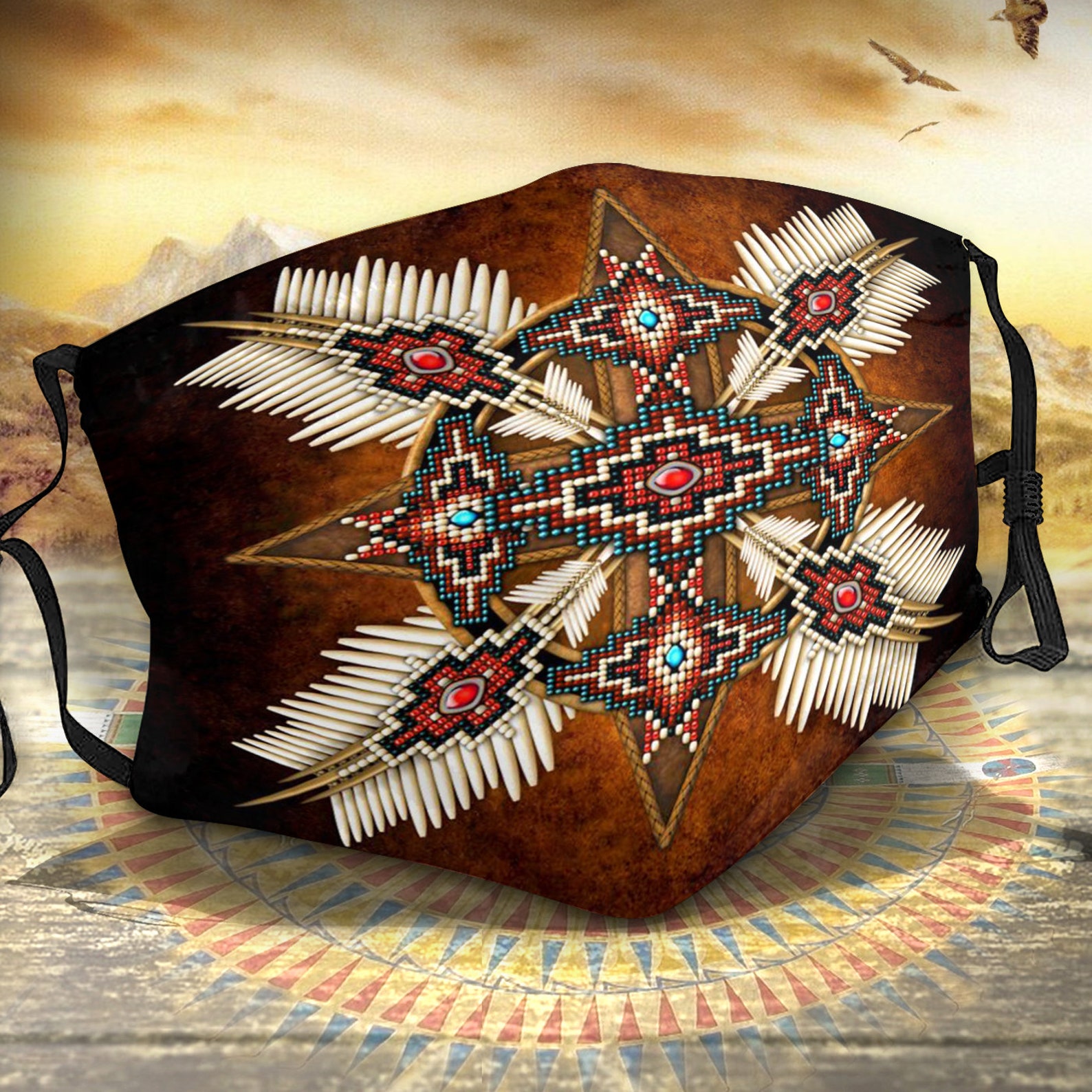 Native Mask Protective Face Mask Washable Cotton Adjustable | Etsy