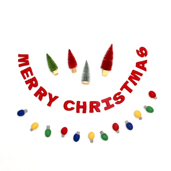 Merry Christmas Banner - Etsy