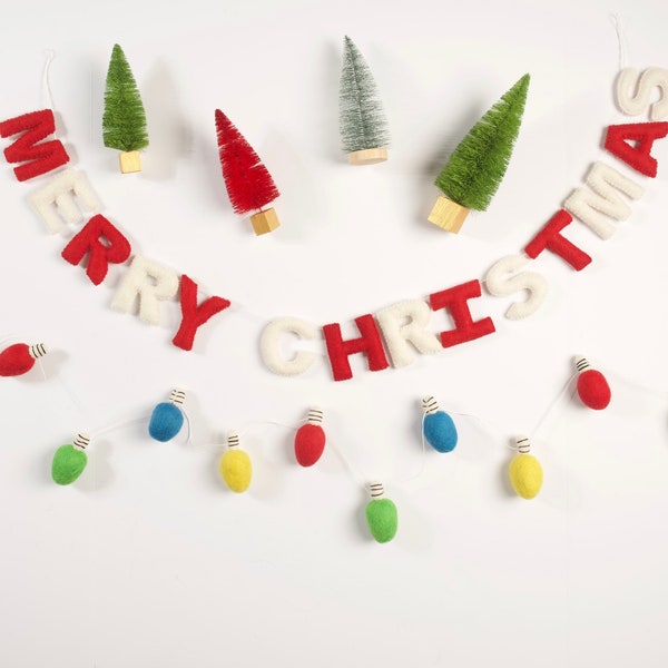 Merry Bright Banner - Etsy