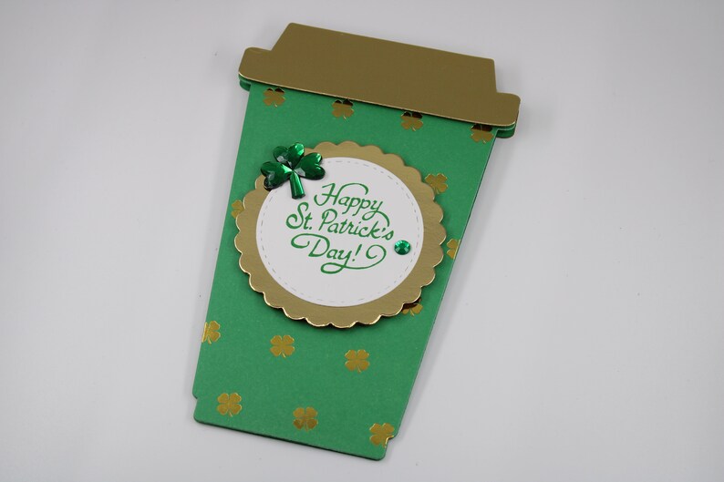 St Patricks Day Gift Card Holder, Coffee Cup Card, Happy St Patricks ...