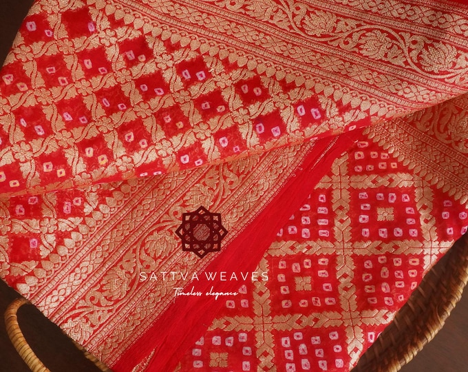 Golden Pure Silk Tissue Chanderi Handloom Saree Meenakari Silver Gold ...
