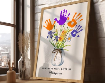 Sunflower Sunshine Handprint Printable Footprint Art Daycare - Etsy