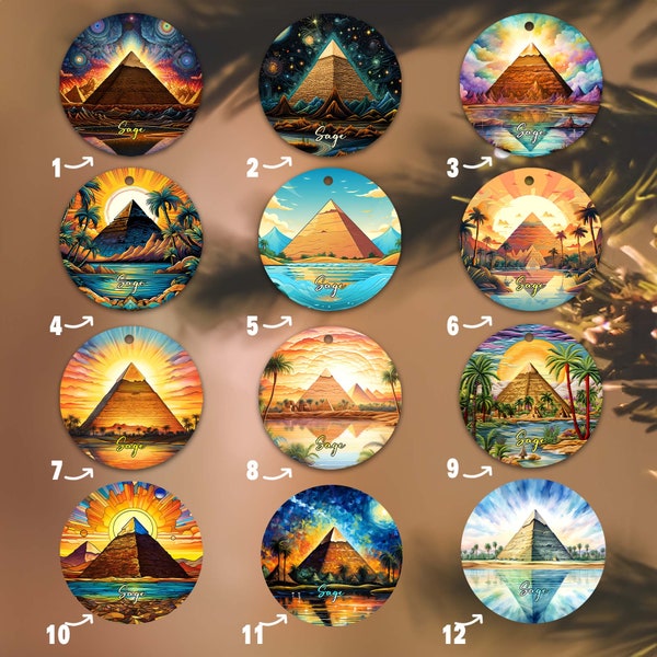 Pyramid Ornaments - Etsy