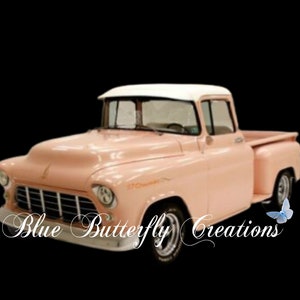 1957 Pink Chevy Pickup Truck Digital PNG, Chevy Classic Pickup PNG ...