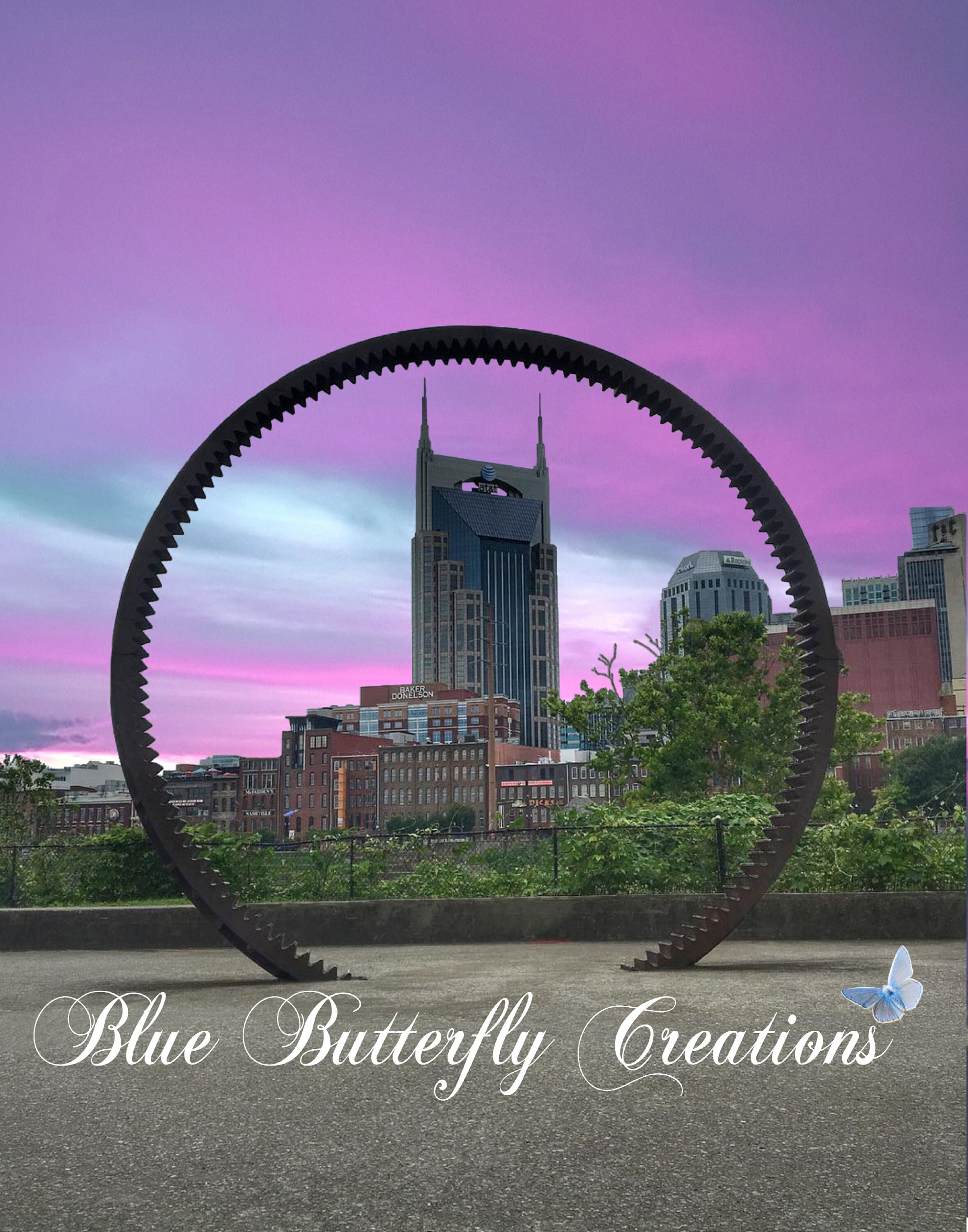 Nashville Skyline Digital Background, Nashville Skyline Digital Print ...