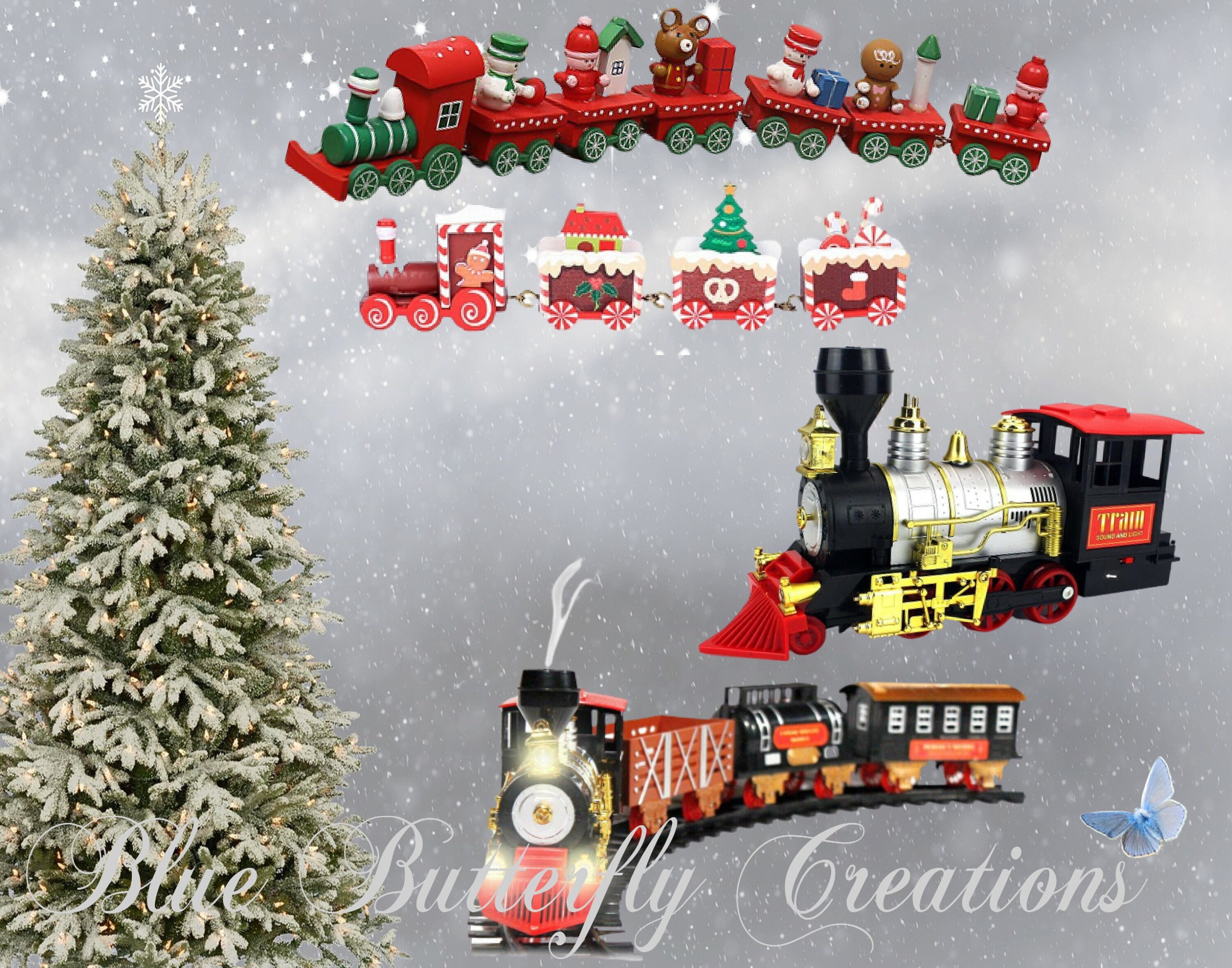 Little Toy Train Overlays Christmas Train Overlays Christmas - Etsy