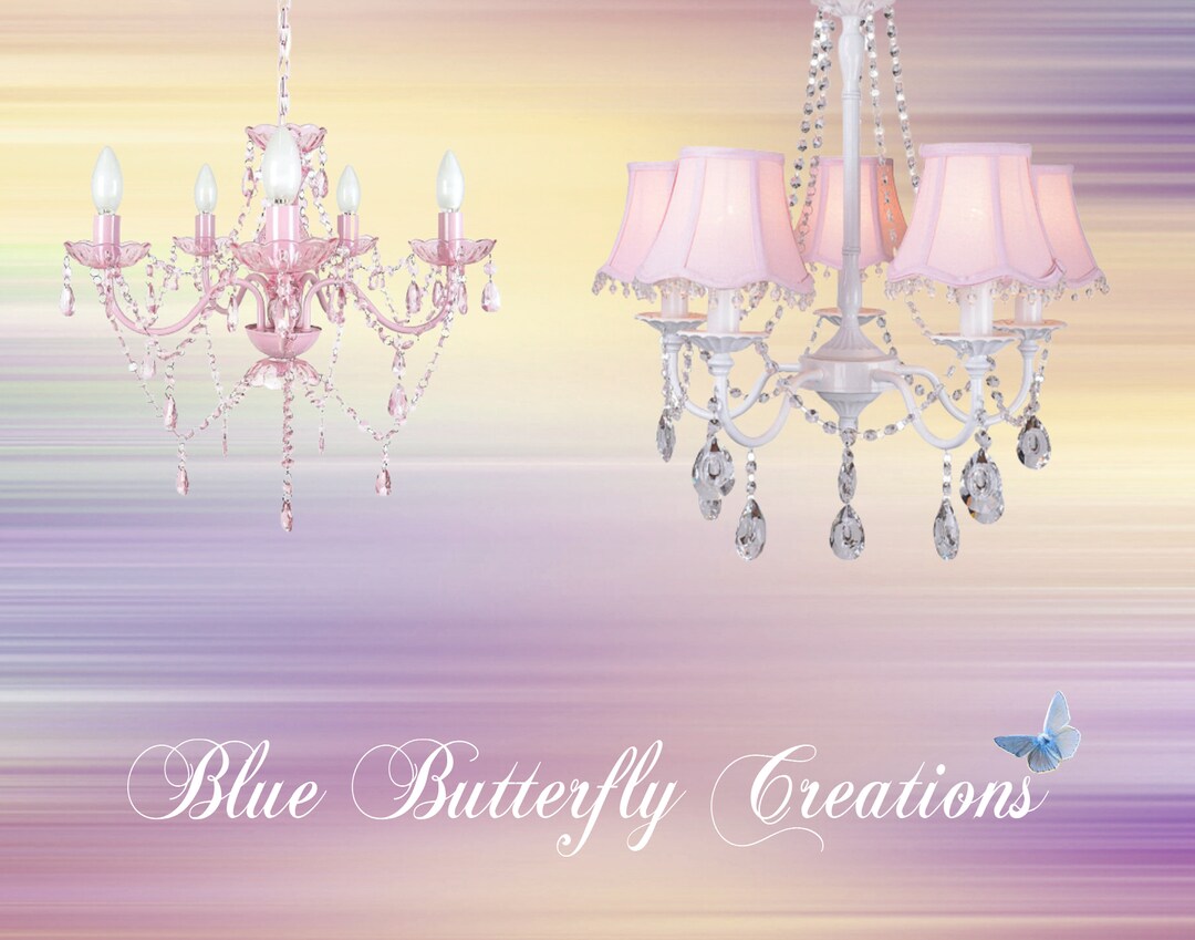 Pink Chandelier Overlays, Pink Chandelier Clipart, Little Girls Pink ...