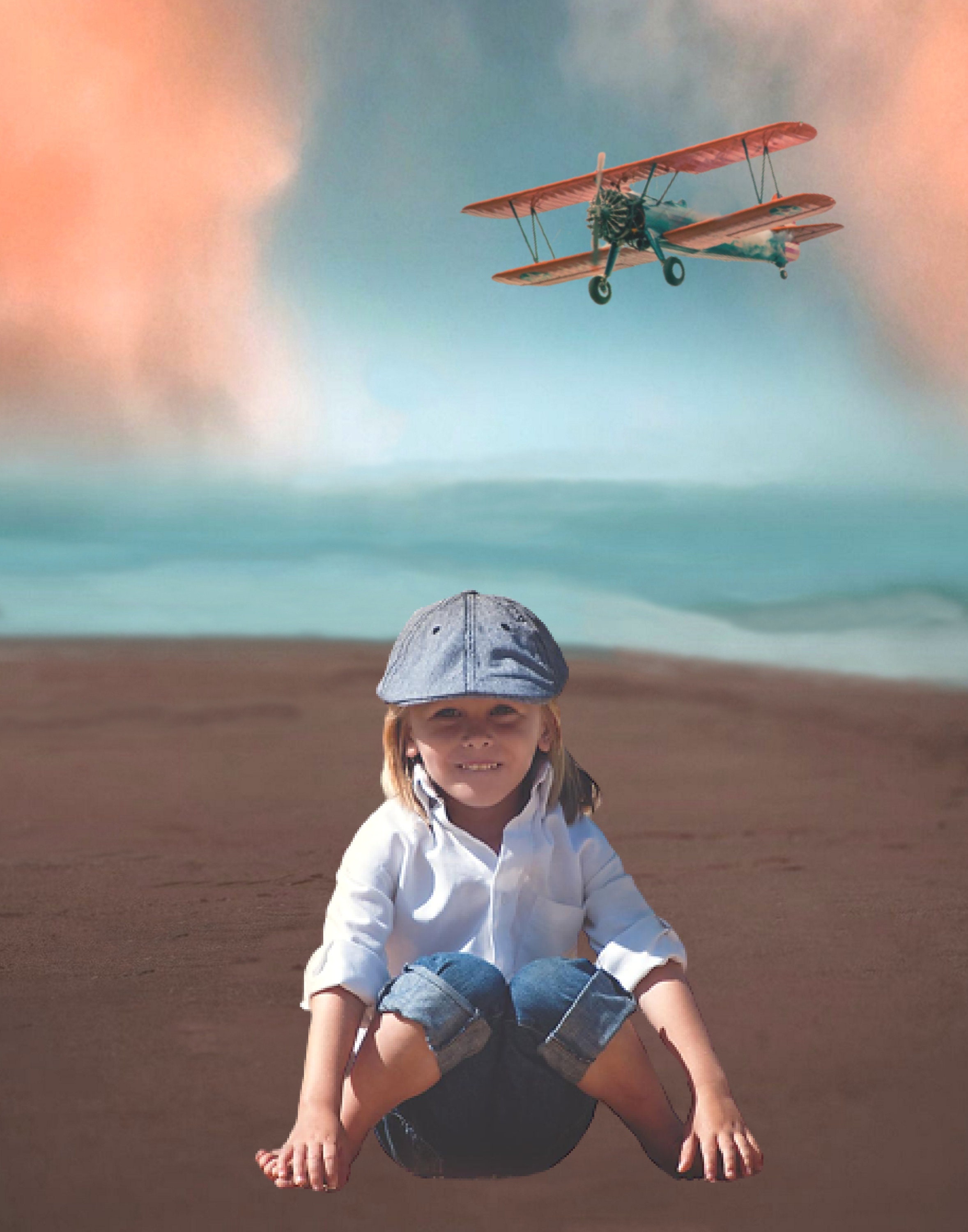 Vintage Airplane Digital Background, Boy's Themed Digital Background ...