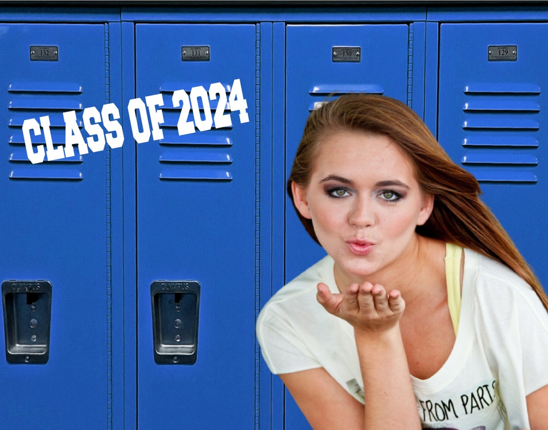 Class of 2024 Blue Lockers, Senior Class 2024 Photo Background ...