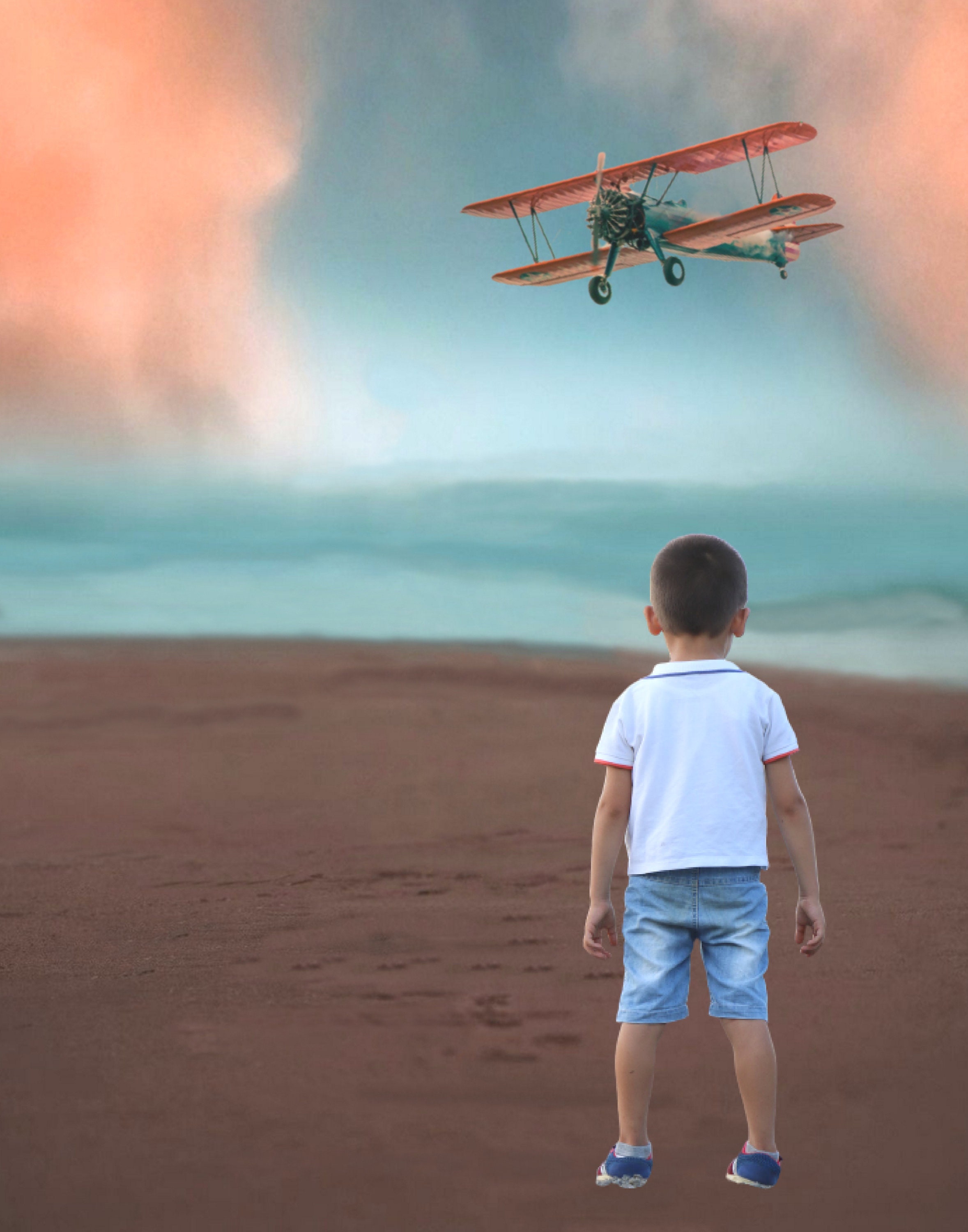 Vintage Airplane Digital Background, Boy's Themed Digital Background ...