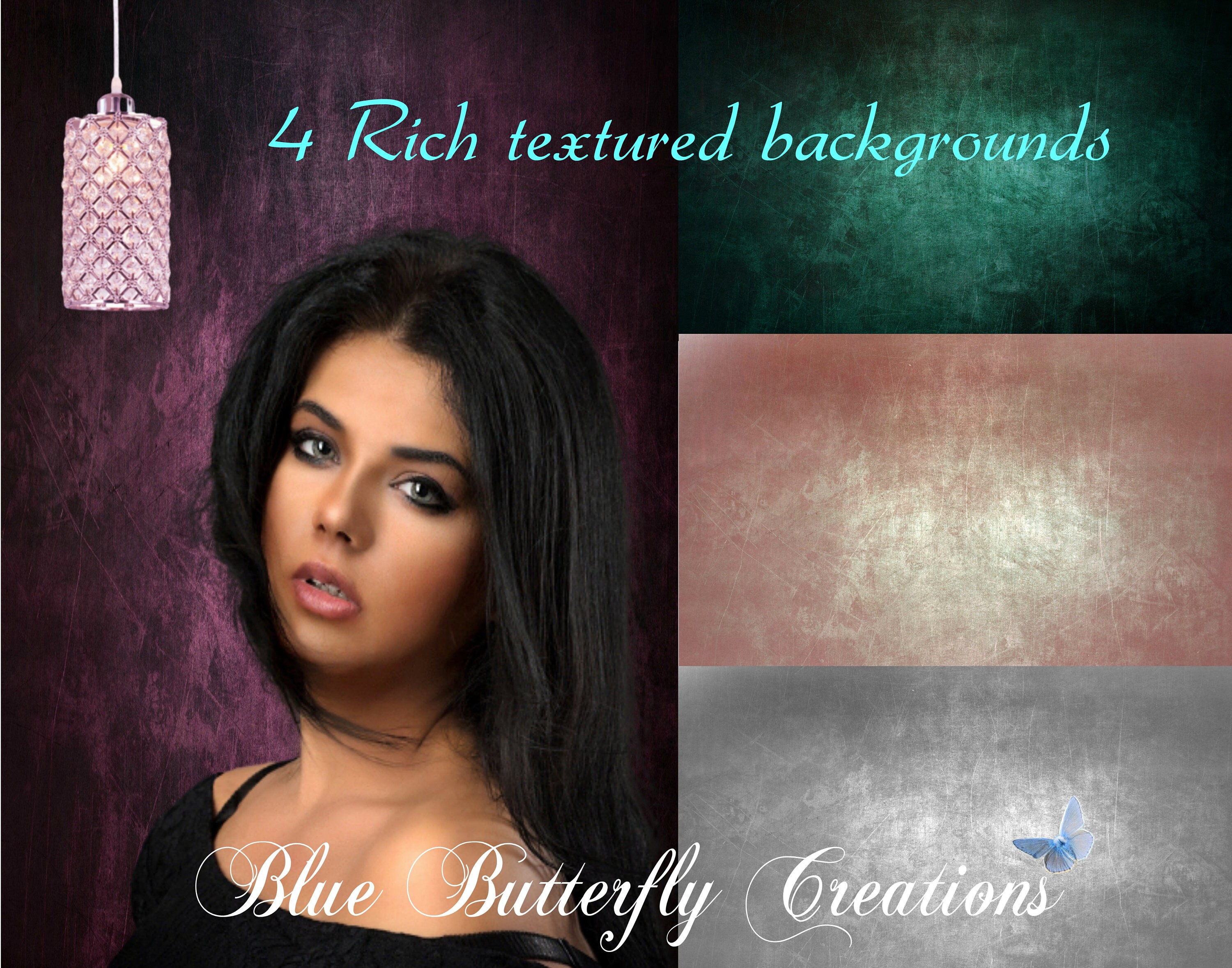 Digital Textured Portrait Backgrounds, Digital Scrapbooking, Fine Art ...