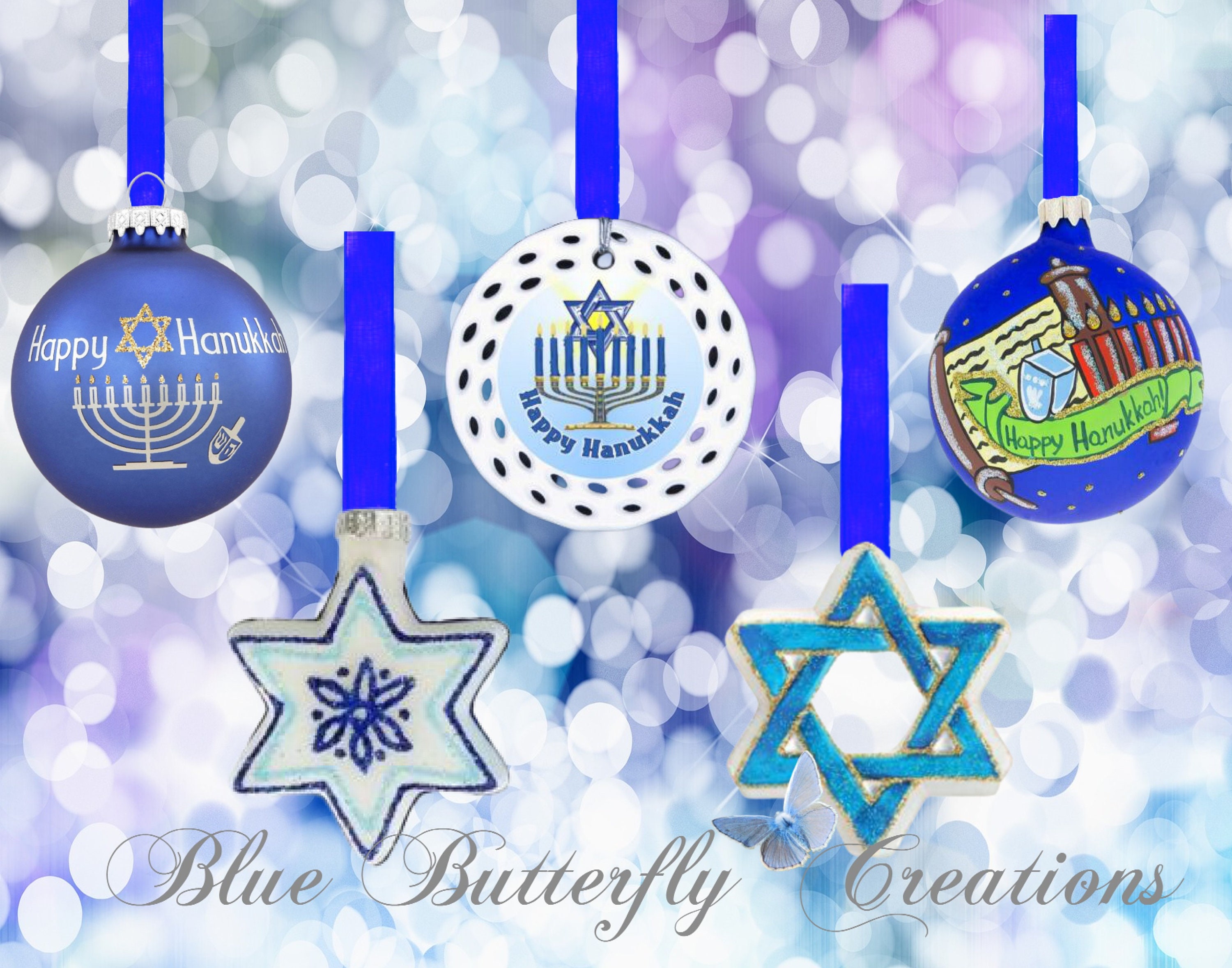 Hanukkah Digital Clipart Chanukah Digital Ornaments Jewish - Etsy