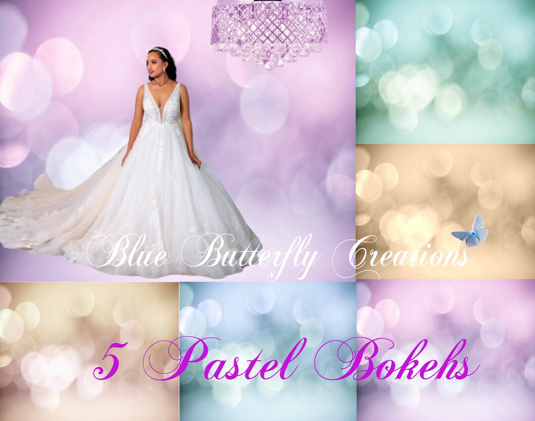 Pastel Bokeh Photo Backgrounds, Photography Digital Backgrounds ...