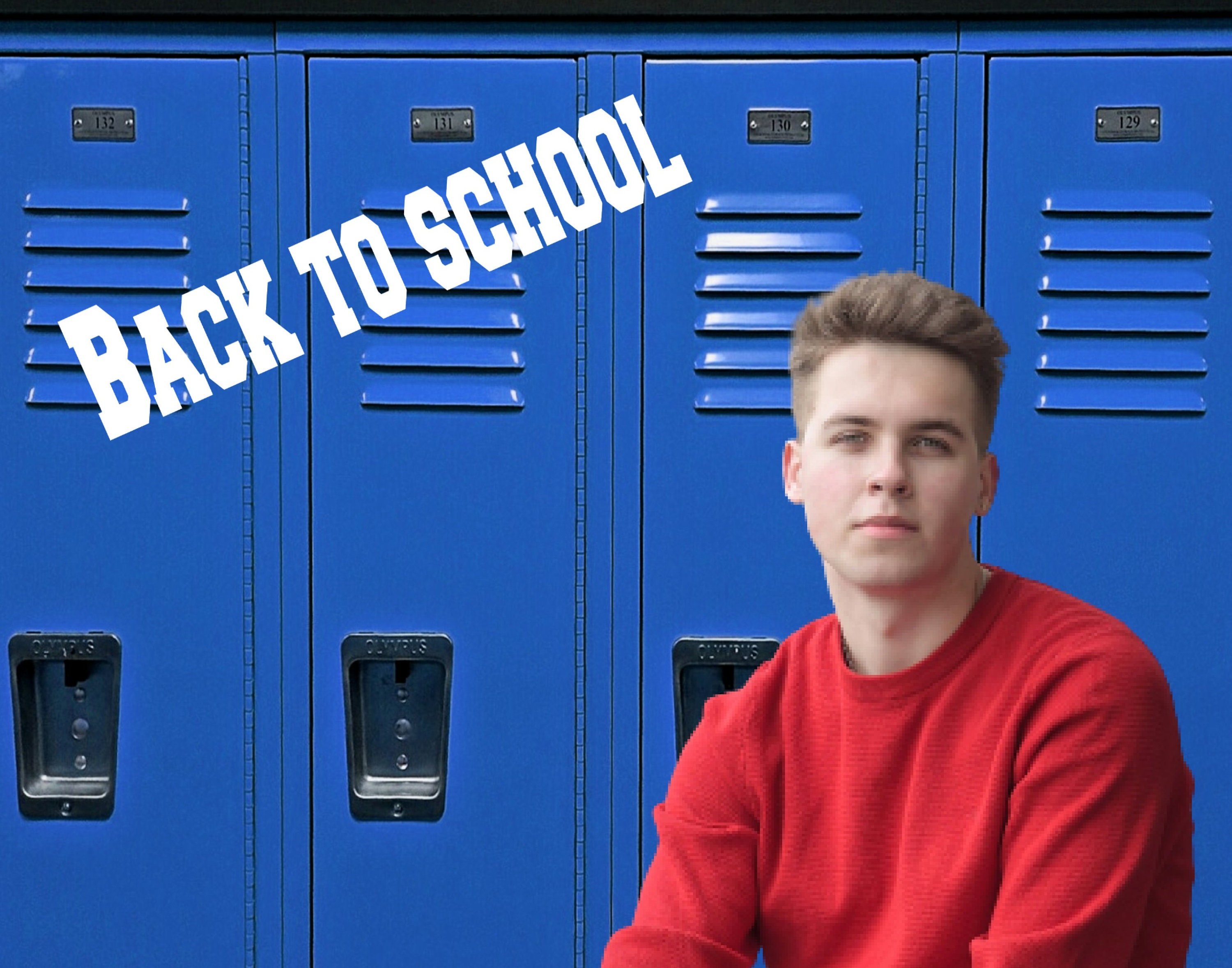 Back to School Photo Background, First Day of School Background, Blue ...