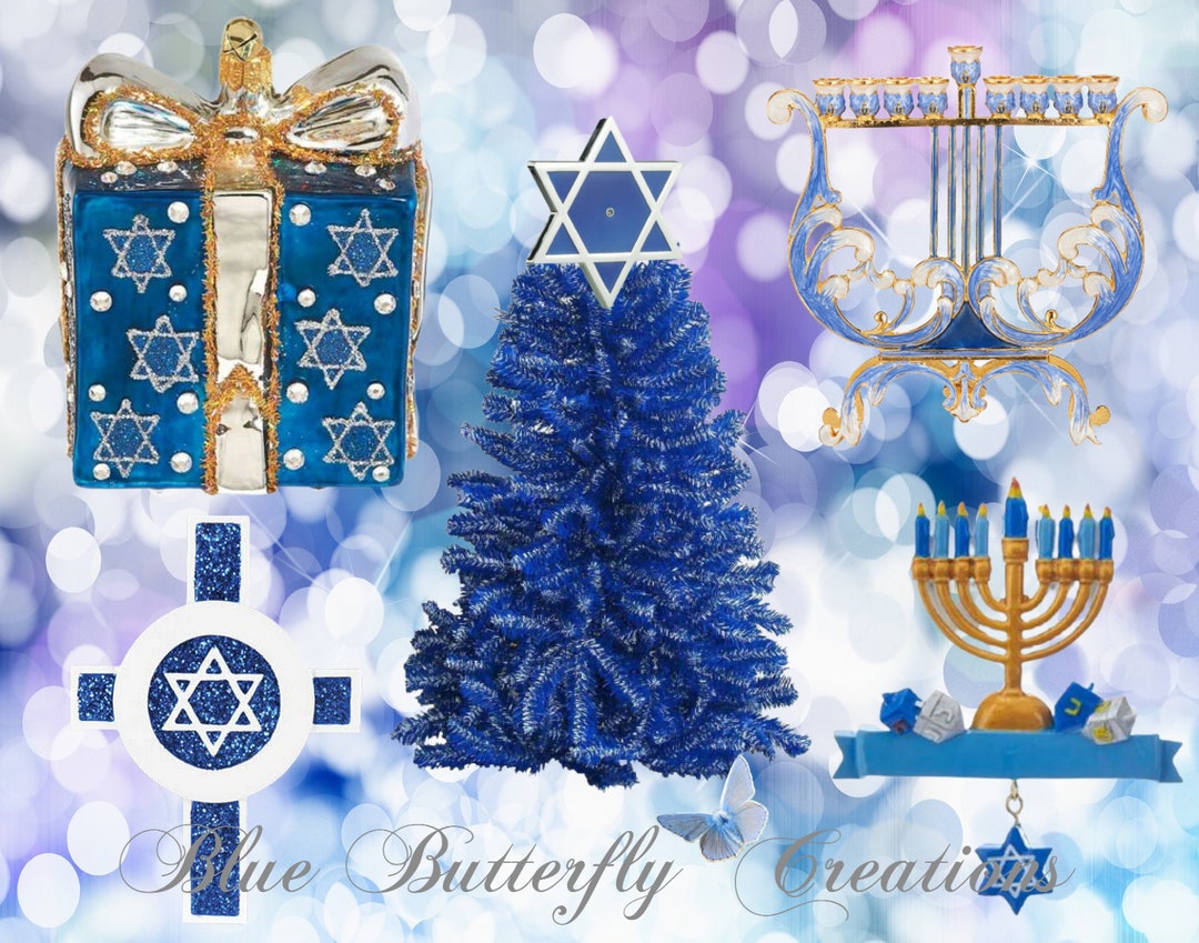 Hanukkah Digital Clipart, Chanukah Digital Ornaments, Jewish Holiday ...