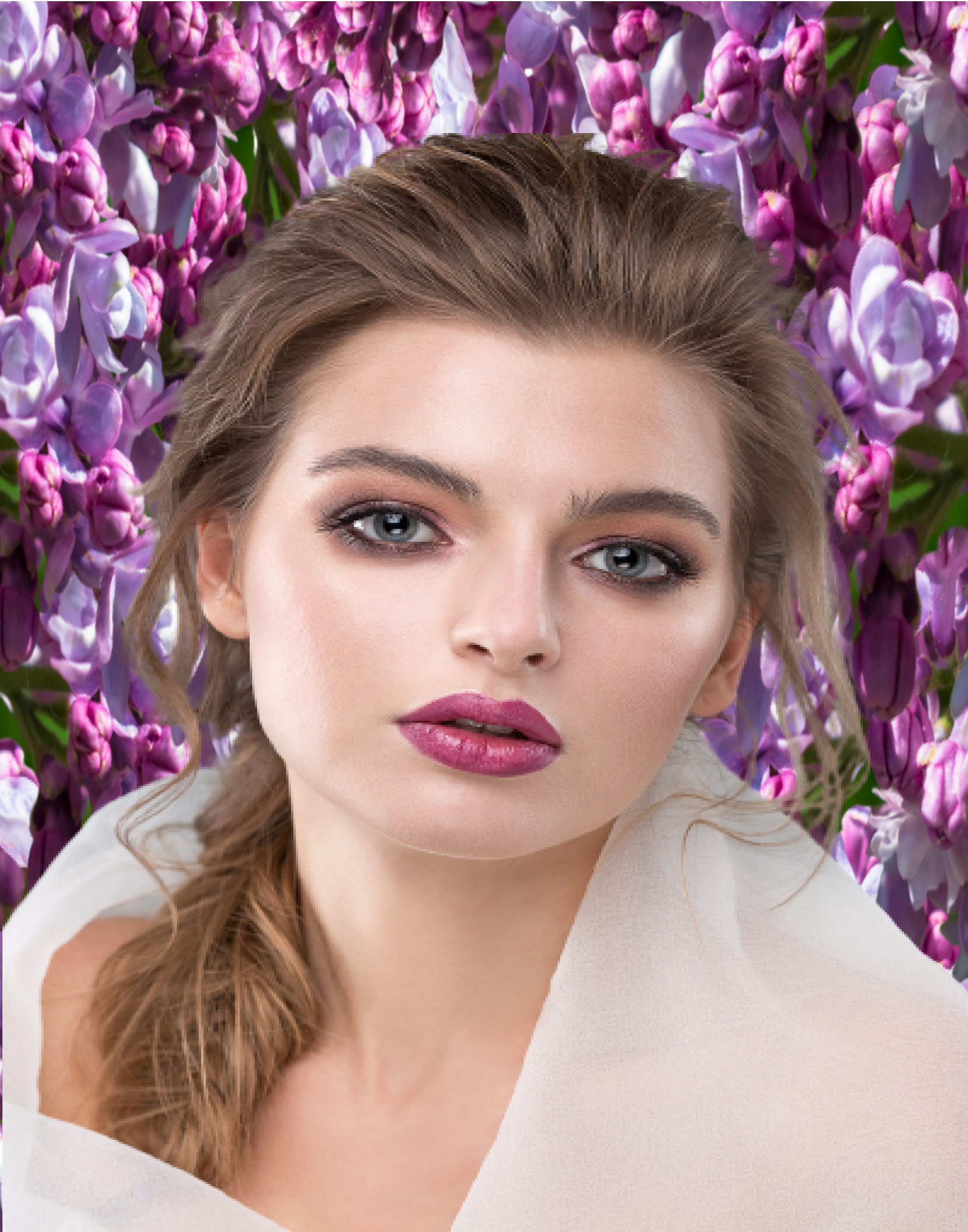 4 Purple Lilac Digital Backgrounds Purple Floral Portrait - Etsy