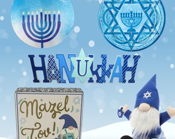 Hanukkah Digital Clipart Chanukah Digital Ornaments Jewish | Etsy
