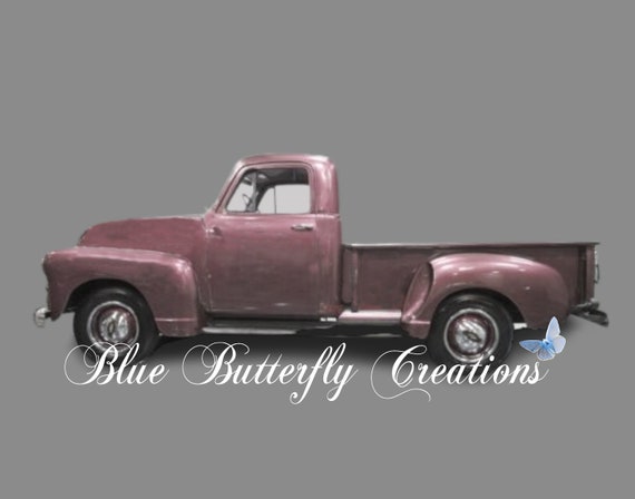 1950's Chevy Pickup Digital PNG Rose Gold Chevy Pickup | Etsy