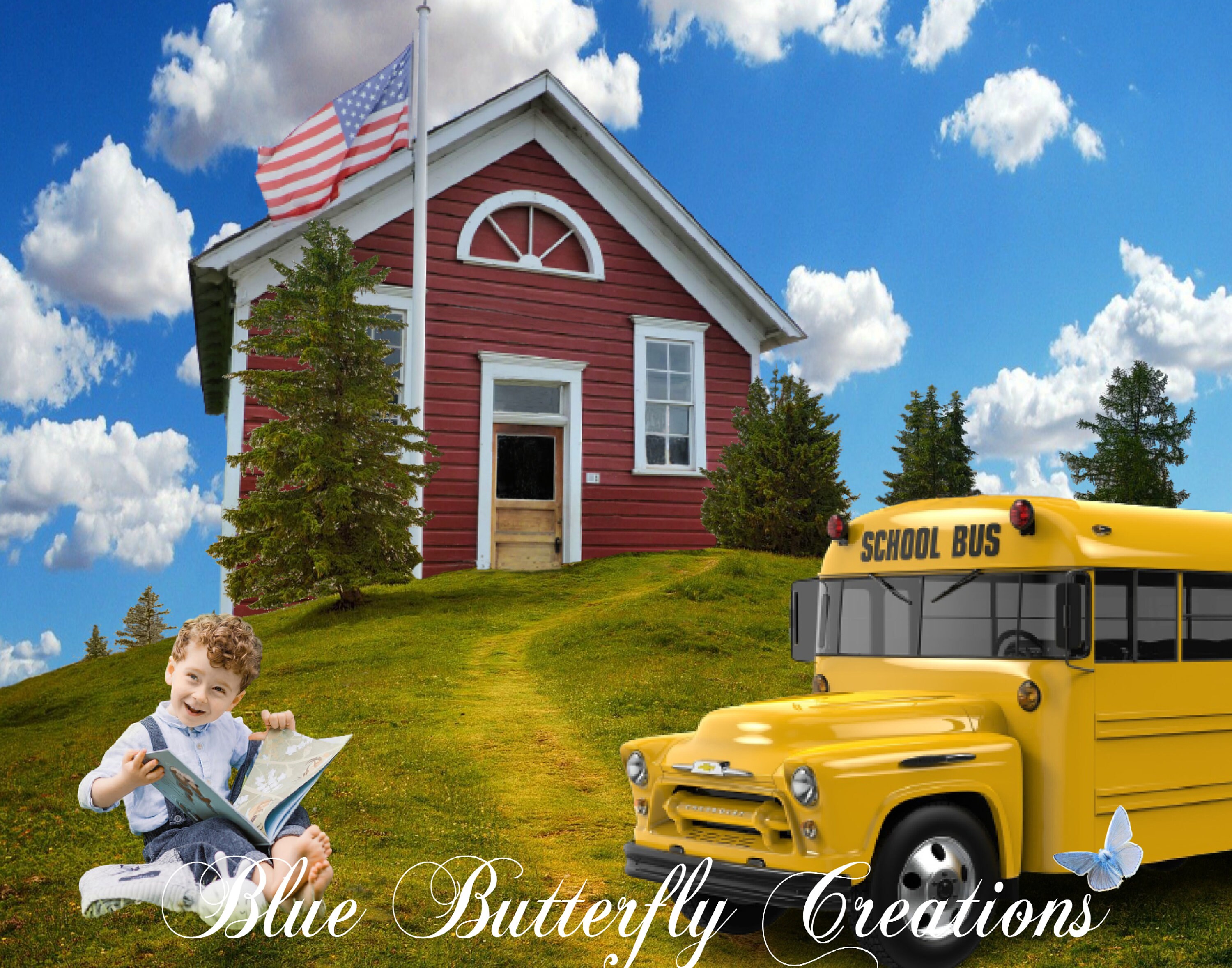 Back to School Photo Background, First Day of School Background, Little ...