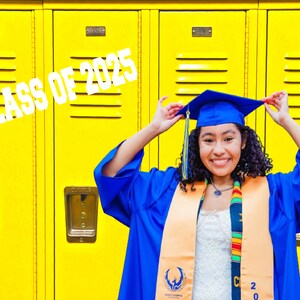 Class of 2025 Yellow Lockers, Senior Class 2025 Photo Background ...