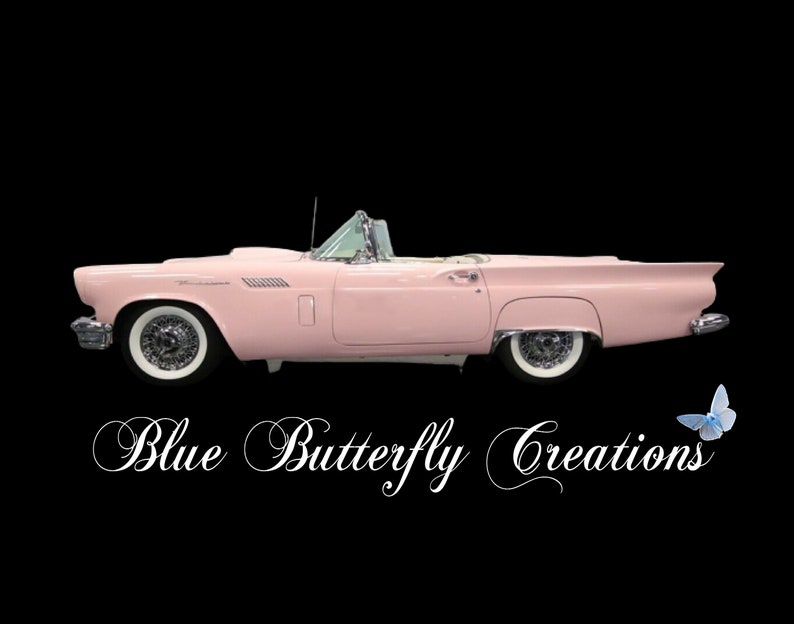 1957 Pink Ford Thunderbird Digital PNG, Ford Classic Car PNG, Antique ...
