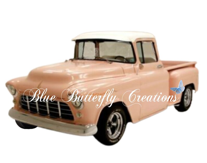 1957 Pink Chevy Pickup Truck Digital PNG, Chevy Classic Pickup PNG ...