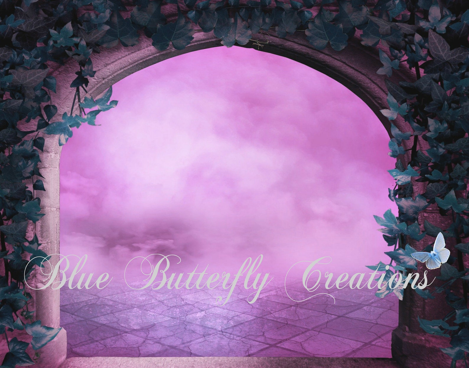 Purple Arch Digital Photo Background, Lavender Fantasy Arch Photo ...