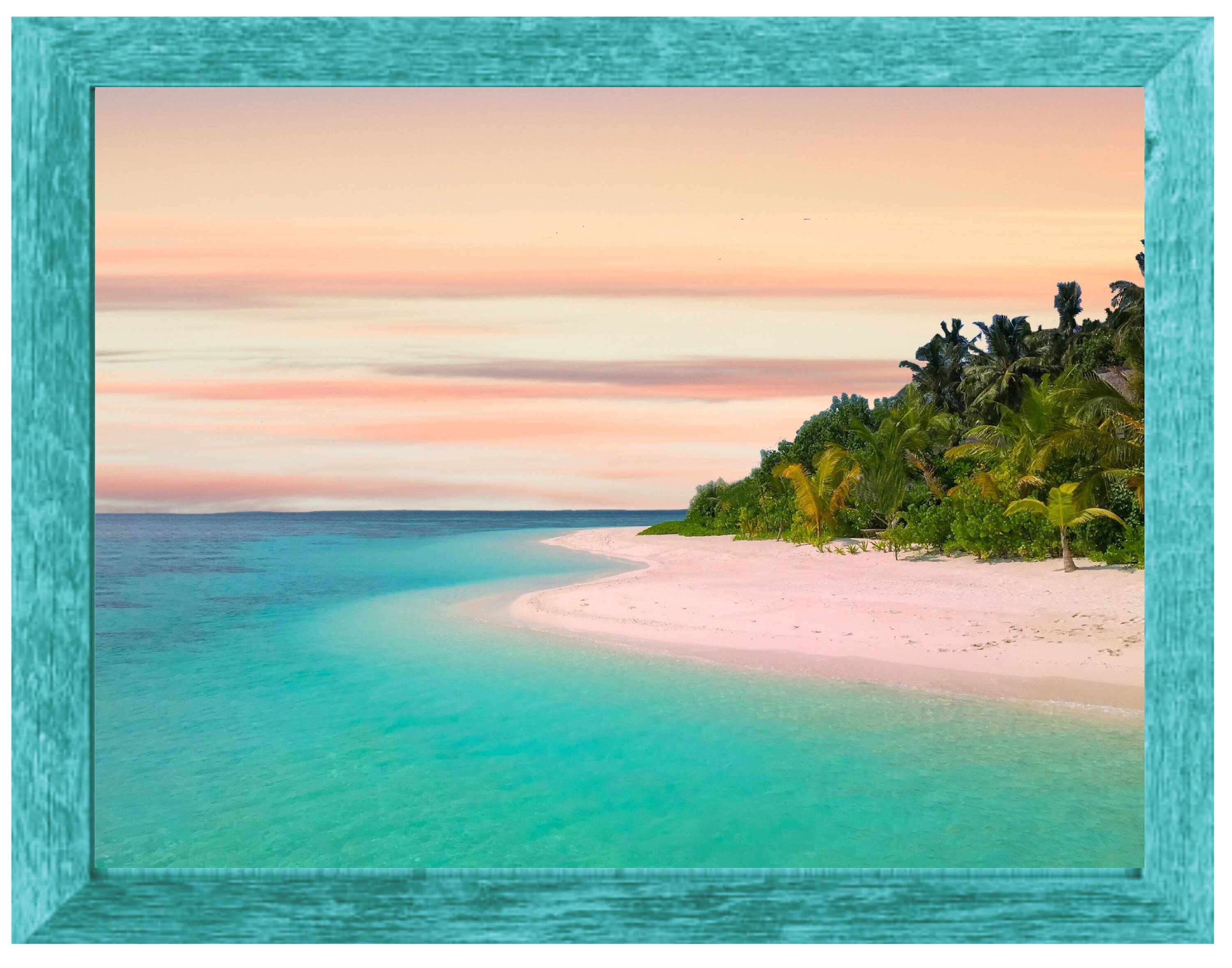 Beach Digital Background, Beach Digital Print, Seaside Digital ...