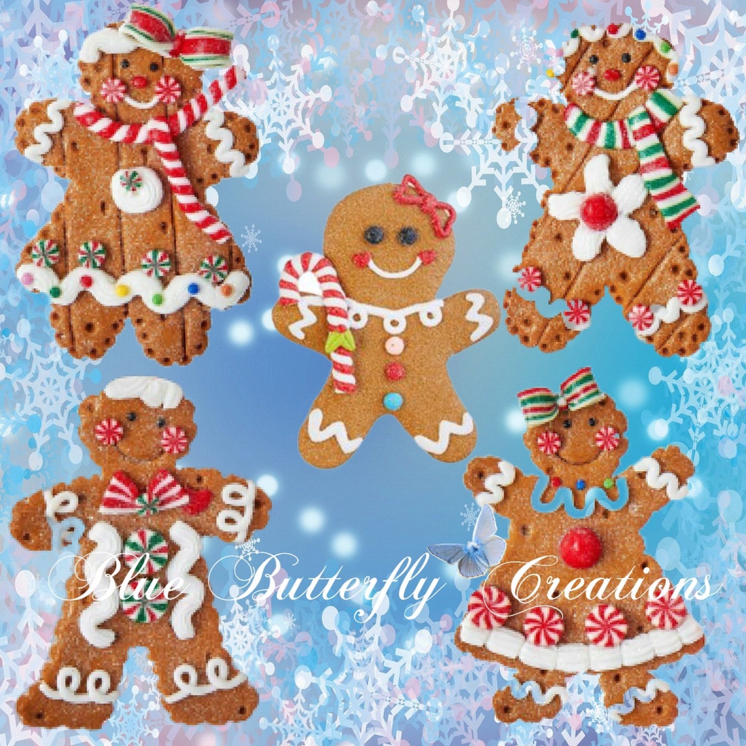 Gingerbread Cookie Overlays, Christmas Gingerbread Overlays ...