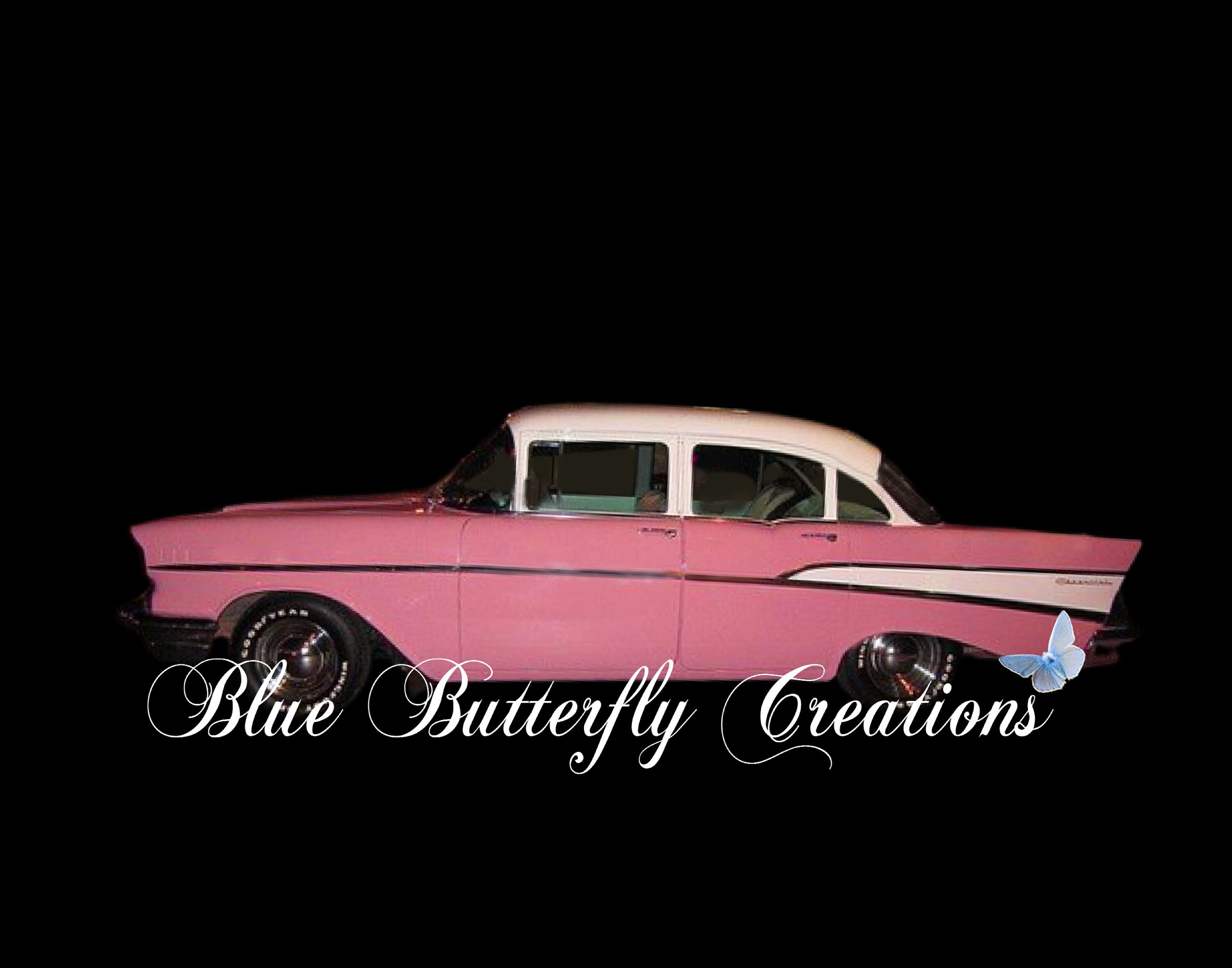 1957 Pink Chevy 4 Door Digital PNG Chevy Classic Car PNG - Etsy