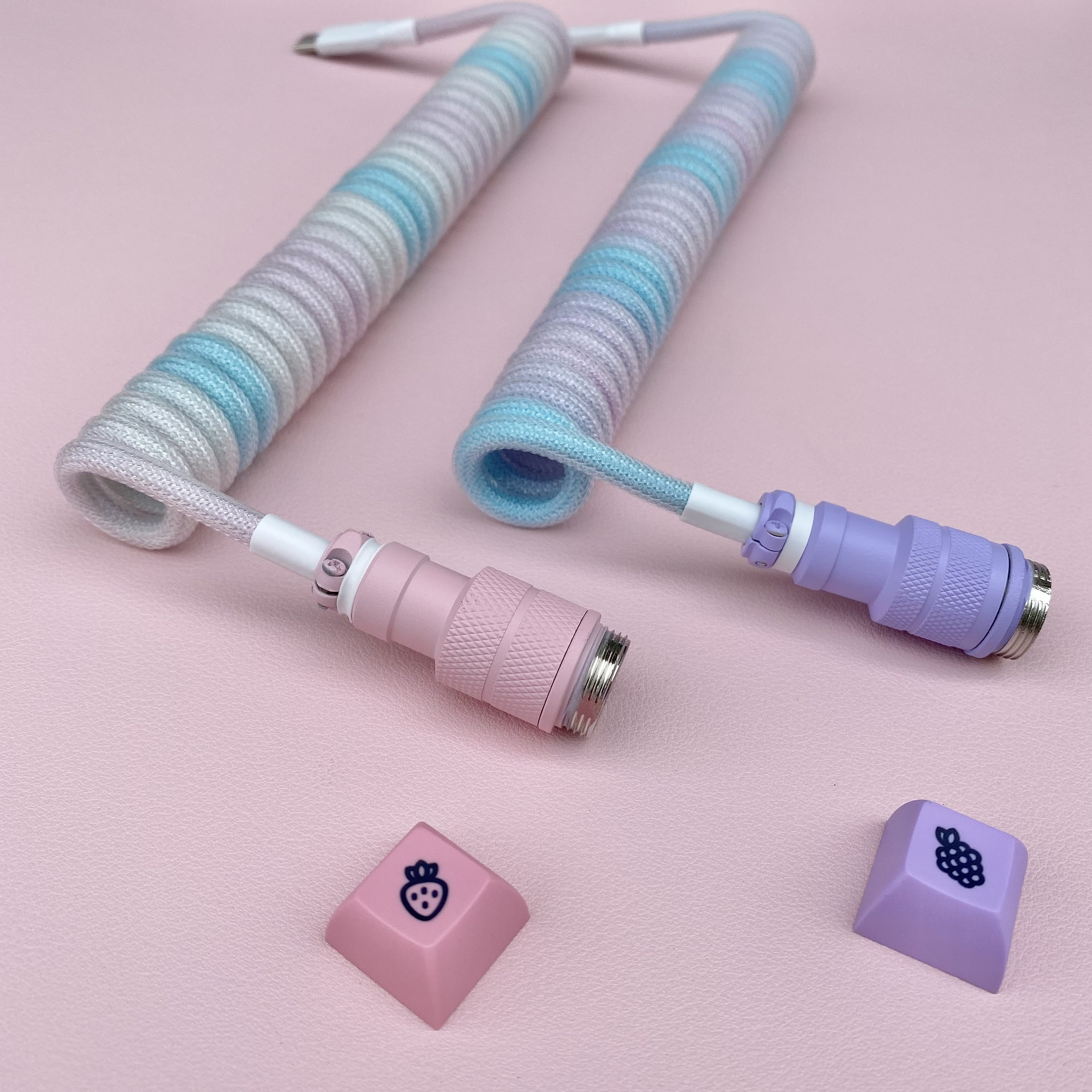 Custom Coiled Keyboard USB Cable with Aviator Connector | Etsy