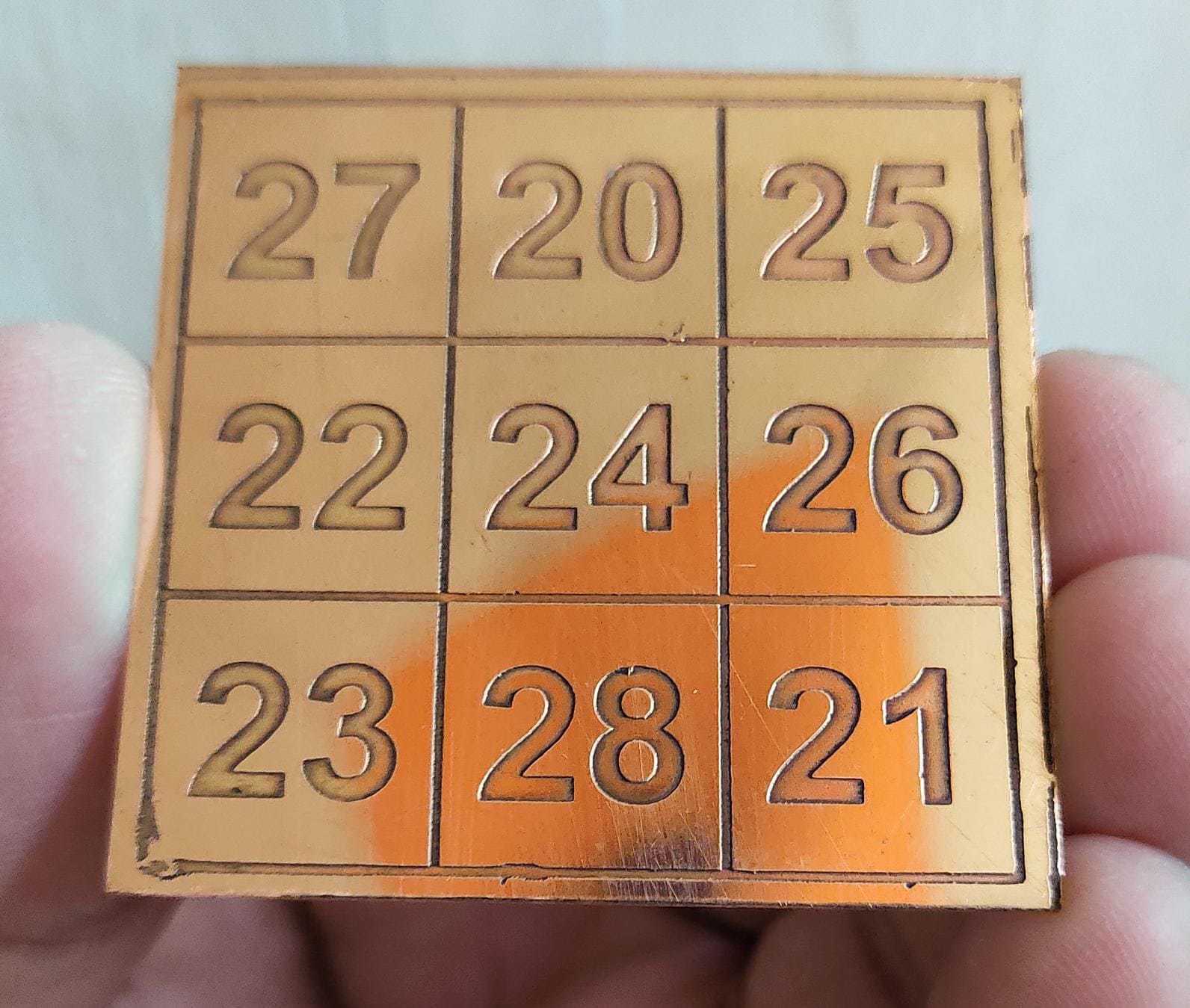 Kuber Yantra Number Copper Card for Abundance of Wealth - Etsy