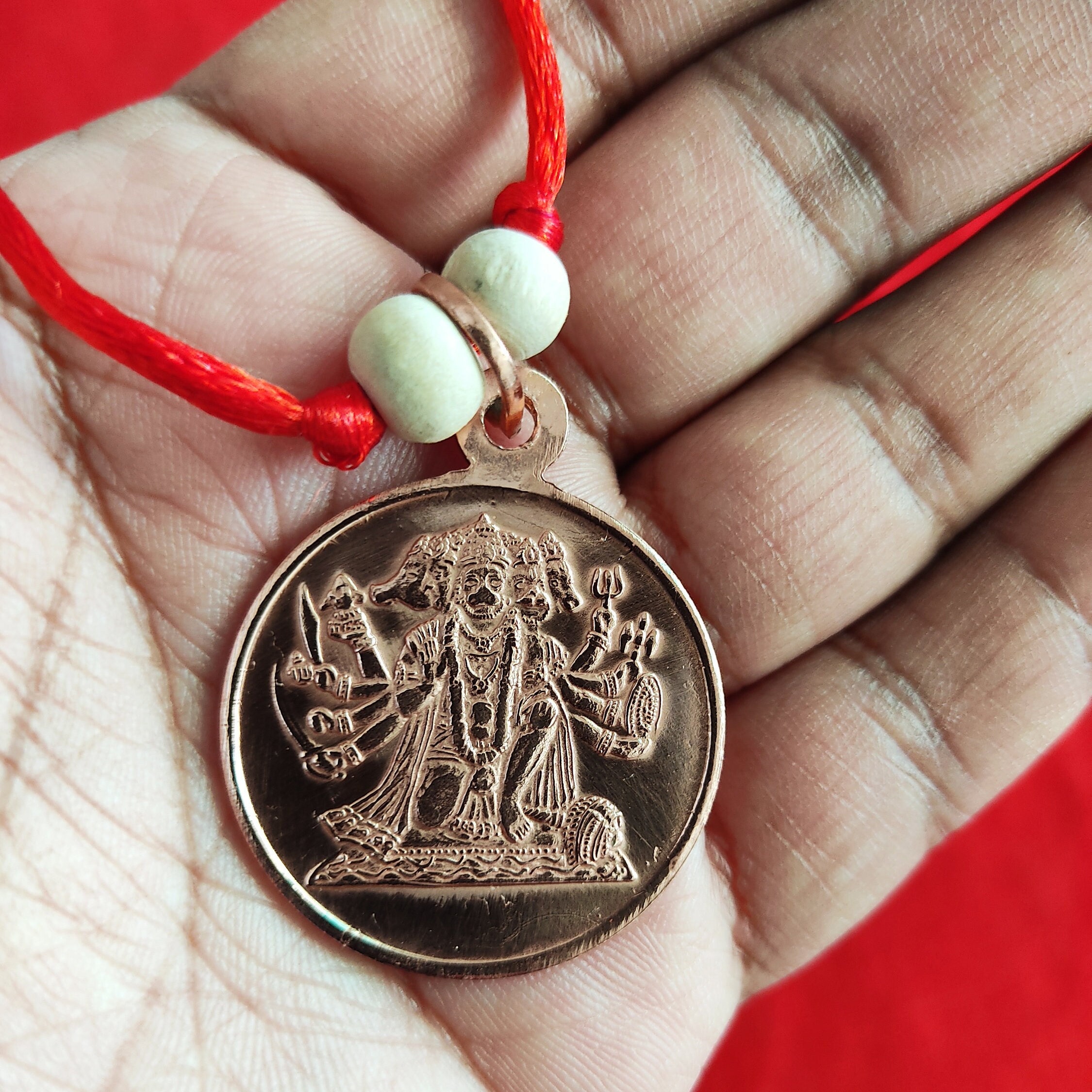 Panchmukhi Hanuman Pendent Locket in Copper Finish - Etsy