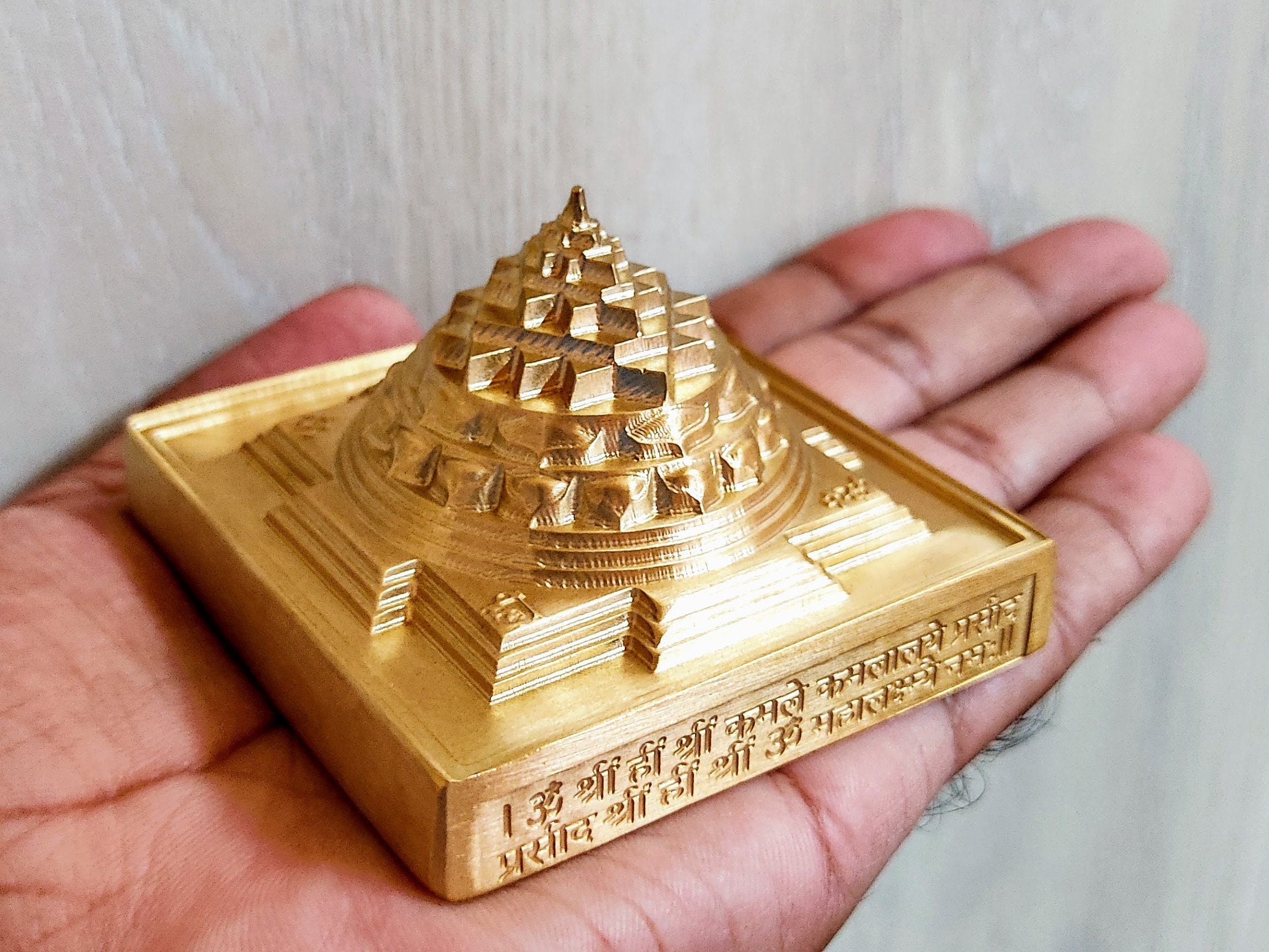 Meru Shri Yantra for Vastu Correction Accurate Design Asthadhatu Metal ...