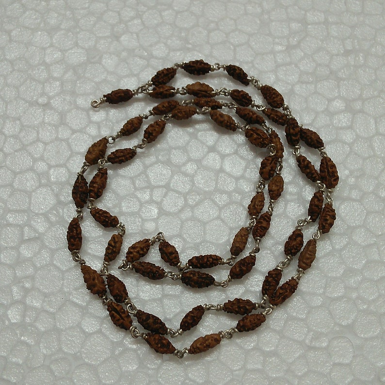 Rare 1 Mukhi Rudraksha Mala Also Called Shiv Netra Mala 55 Beads ...