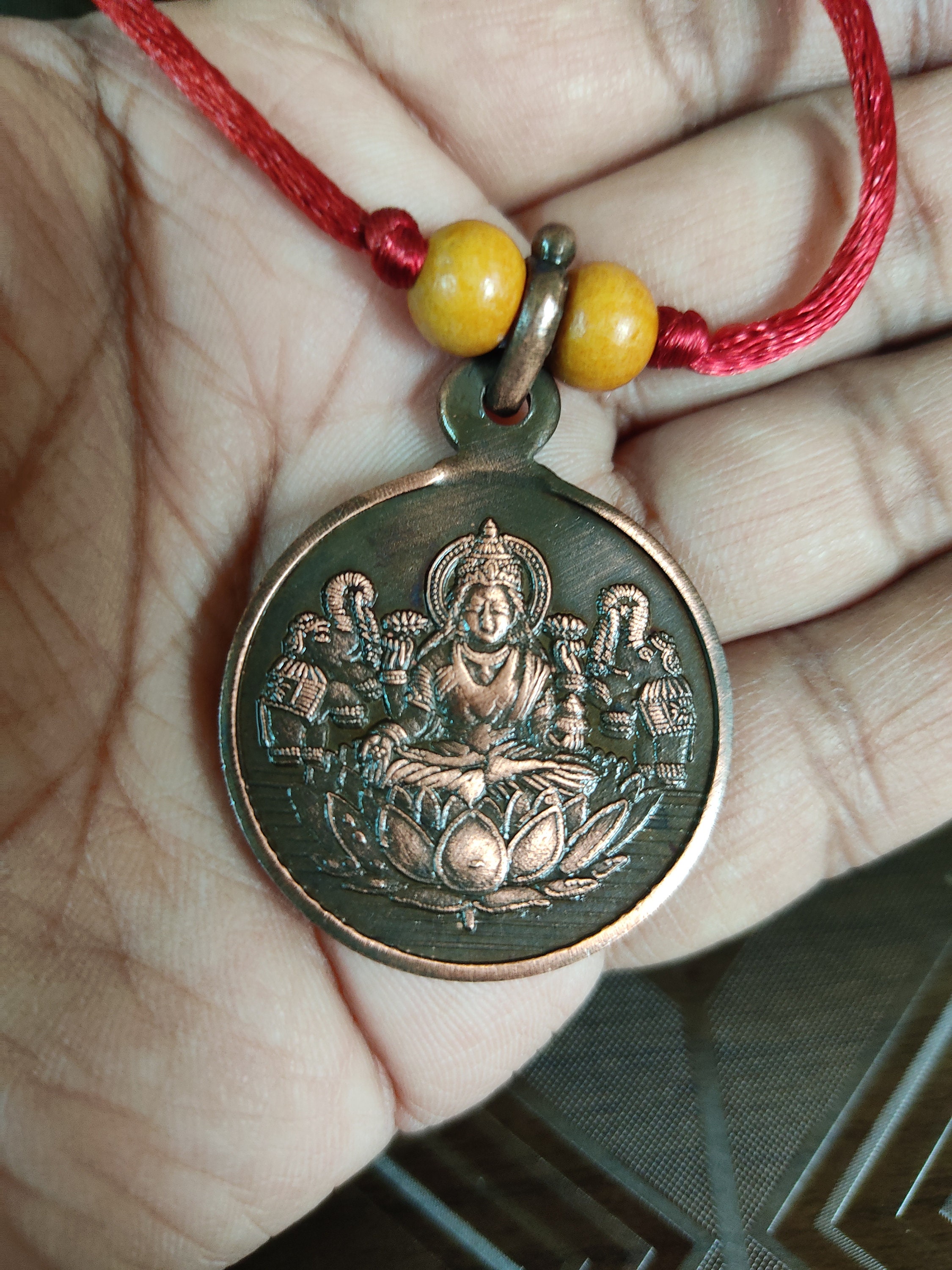 Shree Yantra Locket Pendent Copper Finish Antique Energized - Etsy