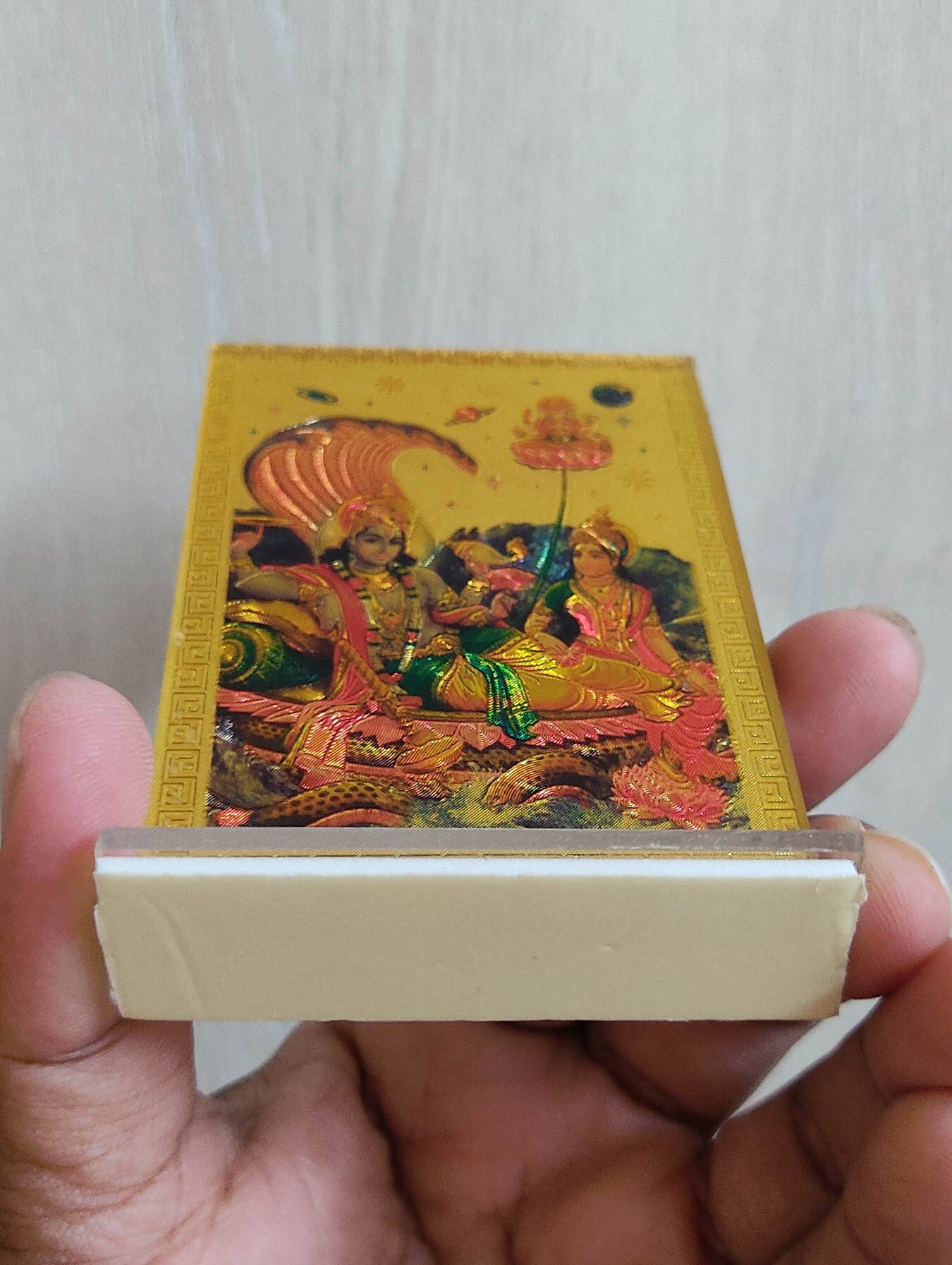 Lord Vishnu Laxmi Lakshmi Narayana Photo Stand Energized - Etsy