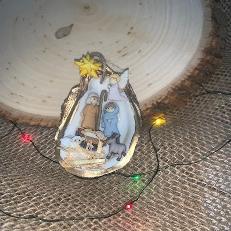 Oyster Shell Nativity - Etsy