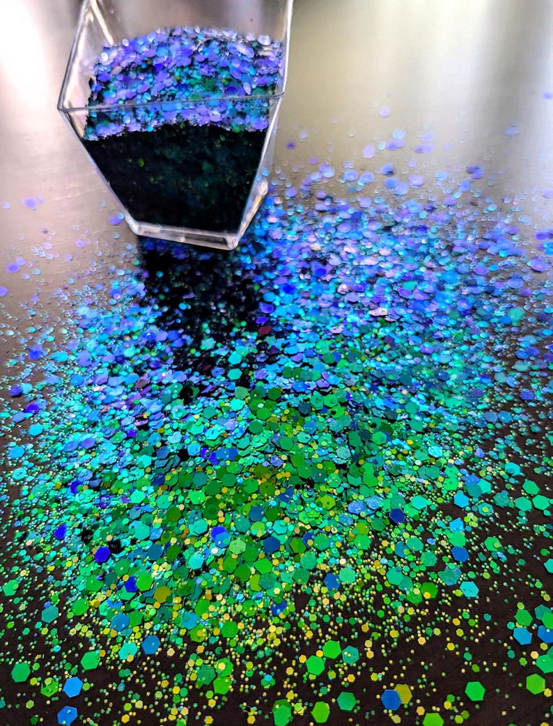 Mermaid Tail Glitter: Chunky Color-shift Mix for Tumblers, Nail Art - Etsy